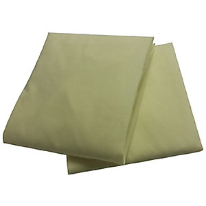 Baby Doll Bedding Solid Round Crib Sheet, Yellow, 2 Count