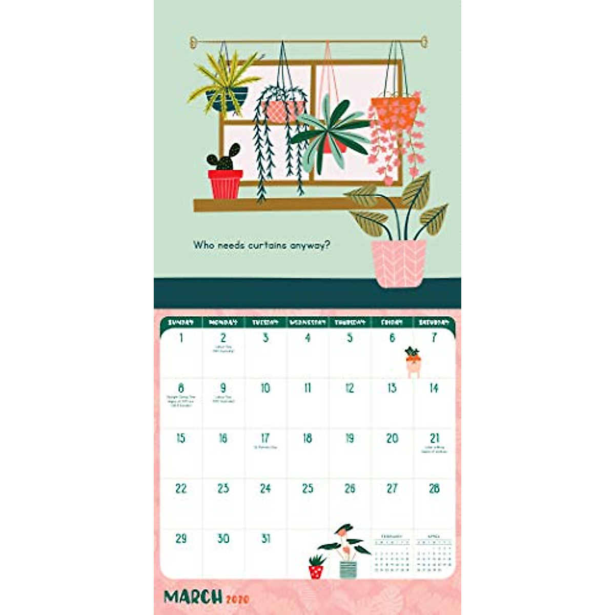 Crazy Plant Lady Mini Wall Calendar 2020