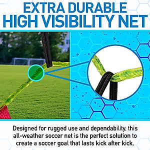 Franklin Sports Soccer Rebound Net - Training Soccer Net - Perfect for Backyard Soccer Practice - Portable 6'x4' Net with Steel Frame - Black