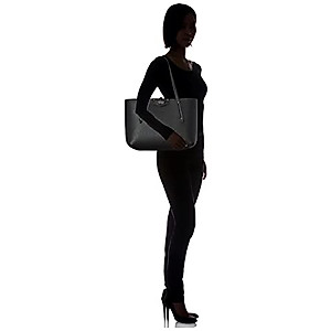 GUESS Womens Eco Brenton Tote Shoulder Bag, Black, One Size US