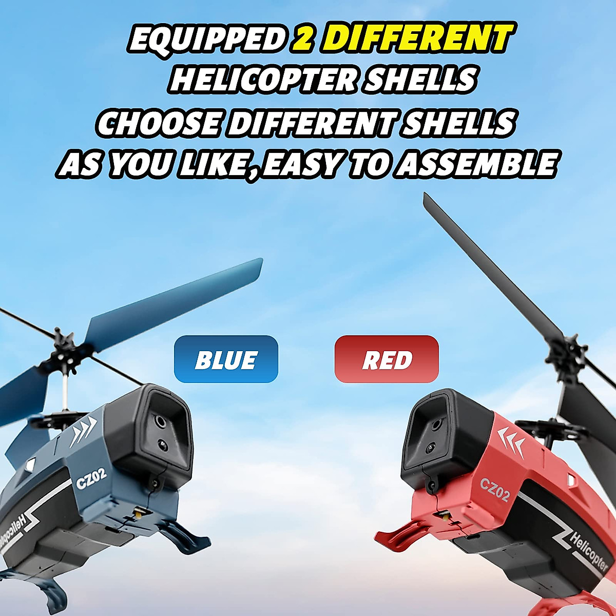 Remote Control Helicopter Kids Toys,3.5 Channel 2.4GHz Aircraft with Intelligent Obstacle Avoidance,One Key take Off/Landing,LED Light,Stable Flight & Easy Control, Birthday Present for Boys Girls