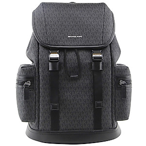 Michael Kors Men's Signature Cooper Backpack In Black, Style 37U0MCOB6B