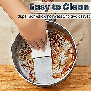 Cyrret 2 Quart Saucepan with Lid, Nonstick Sauce Pan Granite Coating Small Pots for Cooking, Oven Safe Sauce Pot Compatible for All Stoves, Milk Pot with Ergonomic Handle