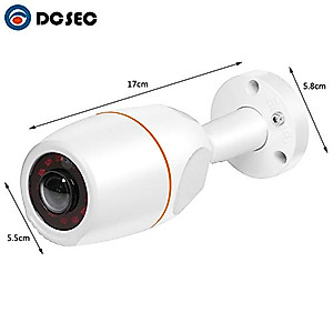HD 180 Degree Wide Angle View 2.0MP 1080P Mini Bullet Outside Outdoor Coax Coaxial Surveillance Security Camera AHD TVI CVI CVBS with BNC Connector Work for 960H,720P,1080P,5MP,4K Analog CCTV DVR
