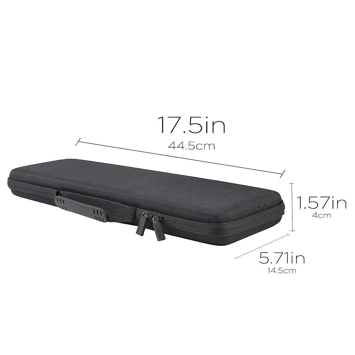 co2CREA Hard Case Replacement for Logitech MX Keys S/MX Keys Advanced Wireless Illuminated Keyboard (Case for MX Keys Keyboard, Black Case)