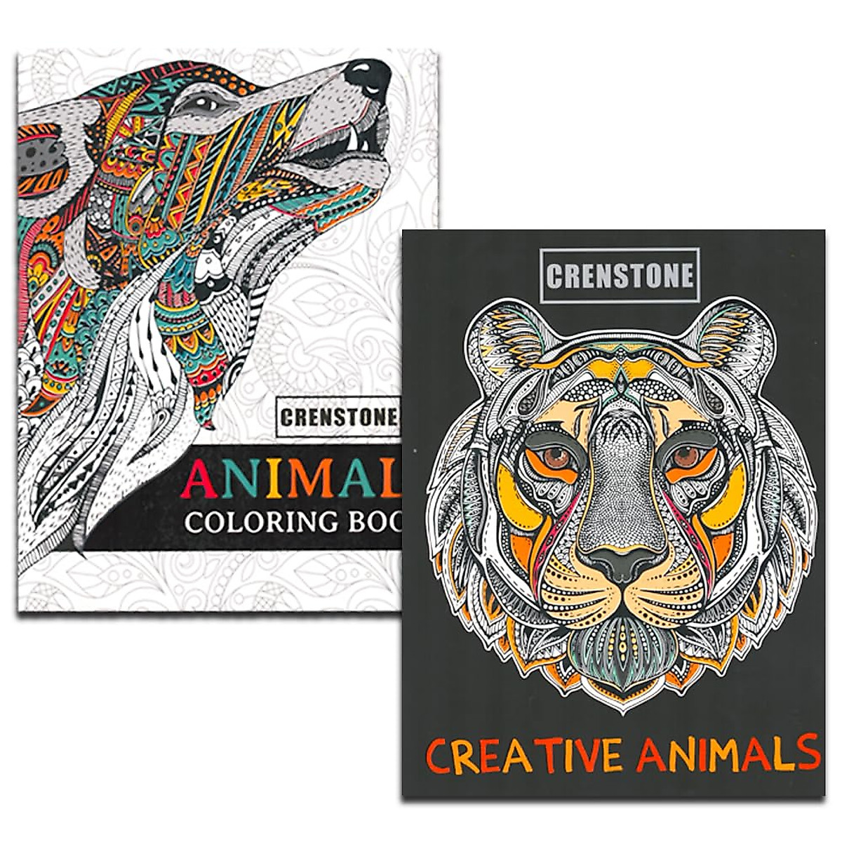 Adult Coloring Books Super Set -- 10 Deluxe Coloring Books for Adults and Teens