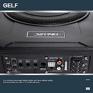 DEVMO GELF 8" Compact Enclosed Powered Enclosed Subwoofer for CAR Under seat