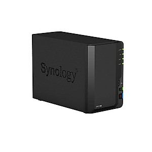 Synology DiskStation DS218+ Mini Desktop NAS Server, Intel Celeron J3355 Dual-Core, 6GB DDR3L SDRAM, 4TB SSD, DSM Software