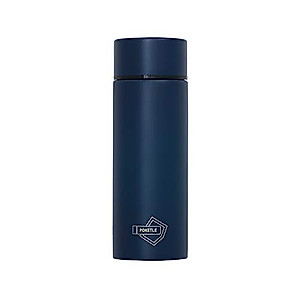 IPPINKA Poketle Personal Insulated Bottle, Small 120ml, Stainless Steel, Lightweight, Navy