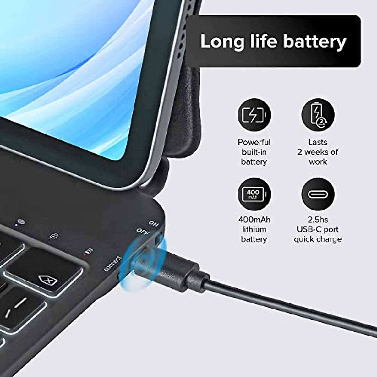 mobee Magic Keyboard Case for iPad Pro 12.9/13 inch & iPad Air 13, Magnetic Keyboard Case with Multi-Touch Trackpad, Backlit (Onyx, iPad Pro 13 inch M4 2024)