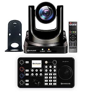 AVKANS 20X NDI PTZ Camera Kits IP Joystick Controller for Video Production