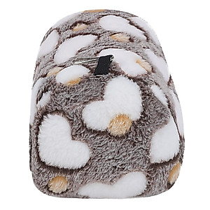 RONGXG Fluffy Warm Bird Nest House Winter Parrot Hanging Hammock Cage Tent Plush Hut Hideaway Cute Guinea Pig Hamster Cave Small Animal Sleeping Bed for Gerbil Parakeet Squirrel Hedgehog, Medium