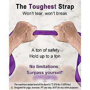 Tumaz Yoga Mat Strap [MAT NOT Included] (2 Sizes) with Extra Thick & Comfy Delicate Texture, Adjustable Yoga Mat Carrier