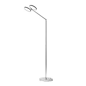 Floor lamp Modern Minimalist Floor Lamp LED Adjustable Double Head Floor Lights Living Room Bedroom Sofa Standing Lamp Indoor Decor Floor Light (Color : A)