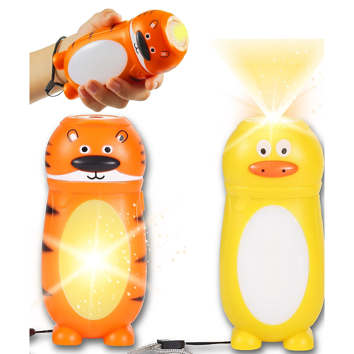 Kids Flashlights and Kids Lanterns, 2-in-1 LED Kids Camping Lantern Night Light, Better Than Headlamps, Kids Camping Gear Must Haves