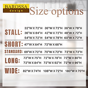 Barossa Design Plastic Shower Liner Clear - Premium PEVA Shower Curtain Liner with Rustproof Grommets and 3 Magnets, Waterproof Cute Lightweight Shower Curtains for Bathroom - Clear, 71X72