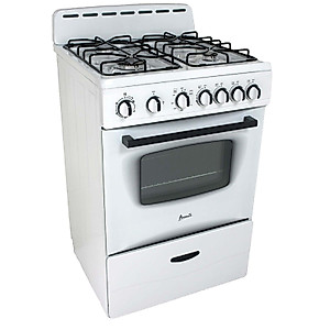 Avanti GR2414CW GR24 24" Compact Gas Range Oven, in White