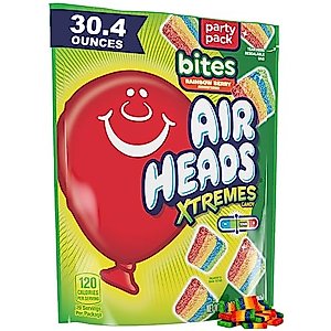 Airheads Xtremes Bites, Rainbow Berry, Party, 30.4 OZ Stand Up Bag