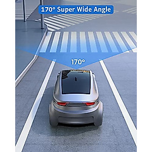 Dash Cam 1080P Car Camera, EUKI WiFi Dash Camera for Cars, Dash Cam Front with Night Vision, 170°Wide Angle, 24 Hours Parking Monitor, Loop Recording, G-Sensor, APP Control, Support 128GB Max