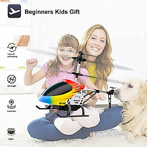 DRONEEYE M5 Remote Control Helicopter for Kids,Altitude Hold 2.4GHz RC Aircraft with Gyro for Beginner Hobby Toys,30 Min Play,Indoor Flying with 3.5 Channel,LED Light,High,Low Speed