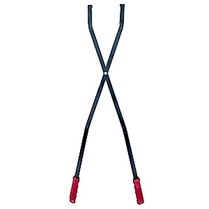40" Fireplace Tongs Safely Move Firewood Grabber Tool Rustproof With Rubber Handle for Fire Pits Comfort Enjoy Bonfire and Campfire
