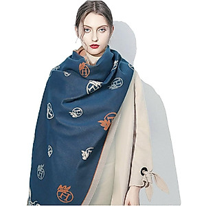 EXTREE Scarfs for Women Pashmina Silky Shawl Wrap for Evening Dressing Blanket Open Front Poncho Cape