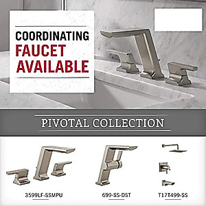 DELTA FAUCET Pivotal Double Toilet Paper Holder, Stainless, Bathroom Accessories, 79955-SS