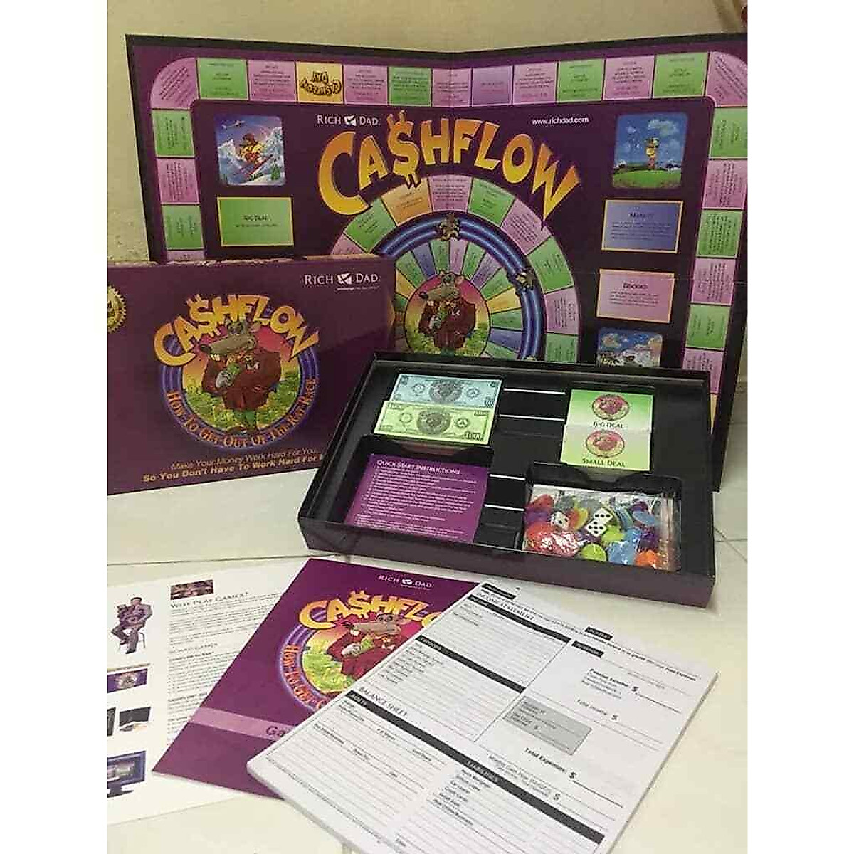 RIch Dad CashFlow 101 Board Games by Robert Kiyosaki, 2-6 Players