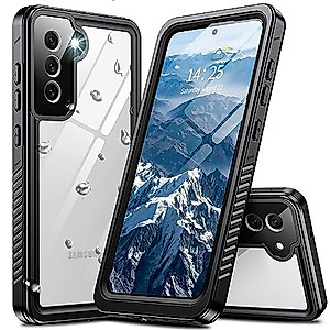 ANTSHARE Samsung Galaxy S21 FE Case Waterproof, Galaxy S21 FE 5G Case with Built-in Screen Protector Dustproof Shockproof, Rugged Full Body Protective Clear Case for Samsung Galaxy S21 FE 5G 6.4"