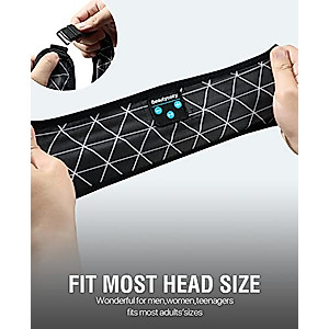 ASMRBAND Sleep Headphones Sports Headband, Adjustable Soft Sleep Headphones Headband,Long Time Play Headphone Band with Built in Speakers Perfect for Sleep,Workout,Running,Yoga,Travel,Insomnia