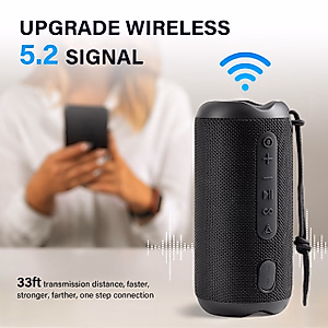 OPG Linkyou Wireless Speakers Portable Outdoor Speaker with 30W Stereo Sound, IPX7 Waterproof Shower Speaker，Upgraded Portable Speaker for Home/Party/Outdoor/Beach, Up to 30 Hours Playtime, LED Light