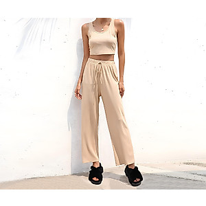 KuaiLu Womens Fuzzy Criss Cross Band Platform Slippers Back Strap Arch Support Furry Faux Fur Ladies Open Toe Slingback Slide Cozy Soft Plush Fleece Comfy House Shoes Sandals Indoor Outdoor Black 8