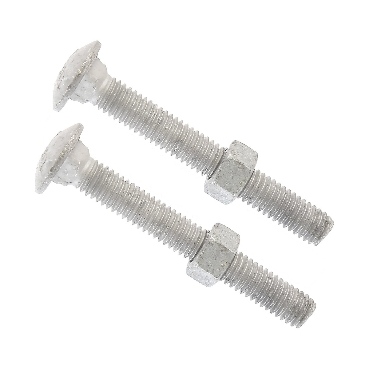 2 1/2" (2 3/8" OD) x 5/8" Black Male Gate Frame Hinges for Chain Link Fence Post | Hinges with Bolts | Pack of 2