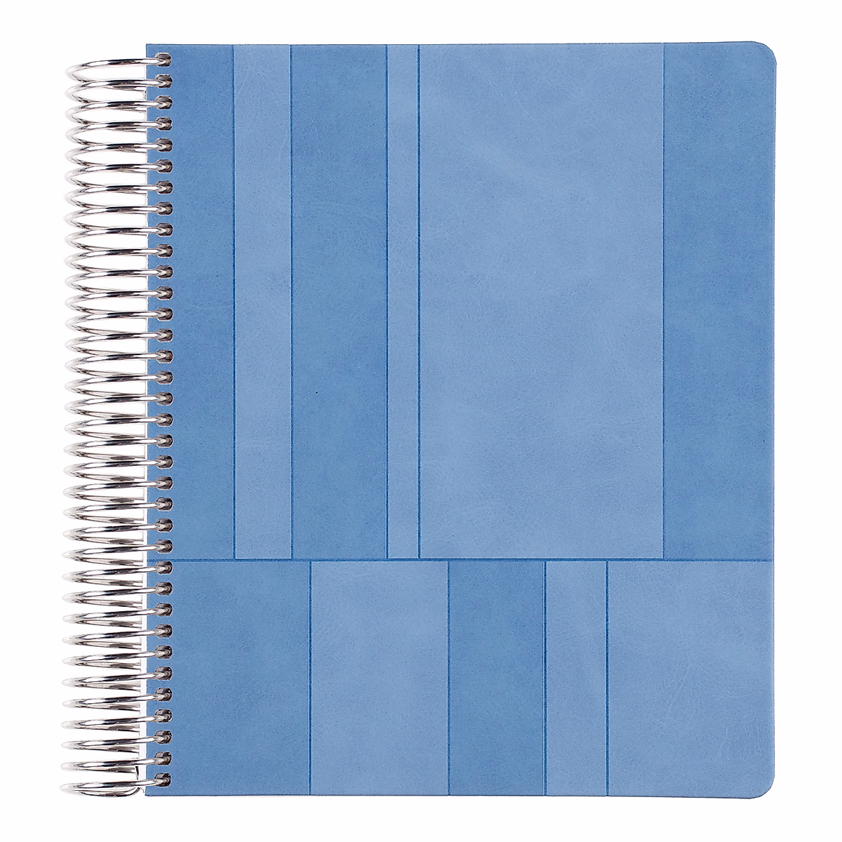 Erin Condren 7" x 9" Platinum Coiled Focused Teacher Lesson Planner (July 2023 - June 2024) - Quartz Grid Vegan Leather Cover - 80 Lb. Thick Mohawk Paper, 12 Month Calendar