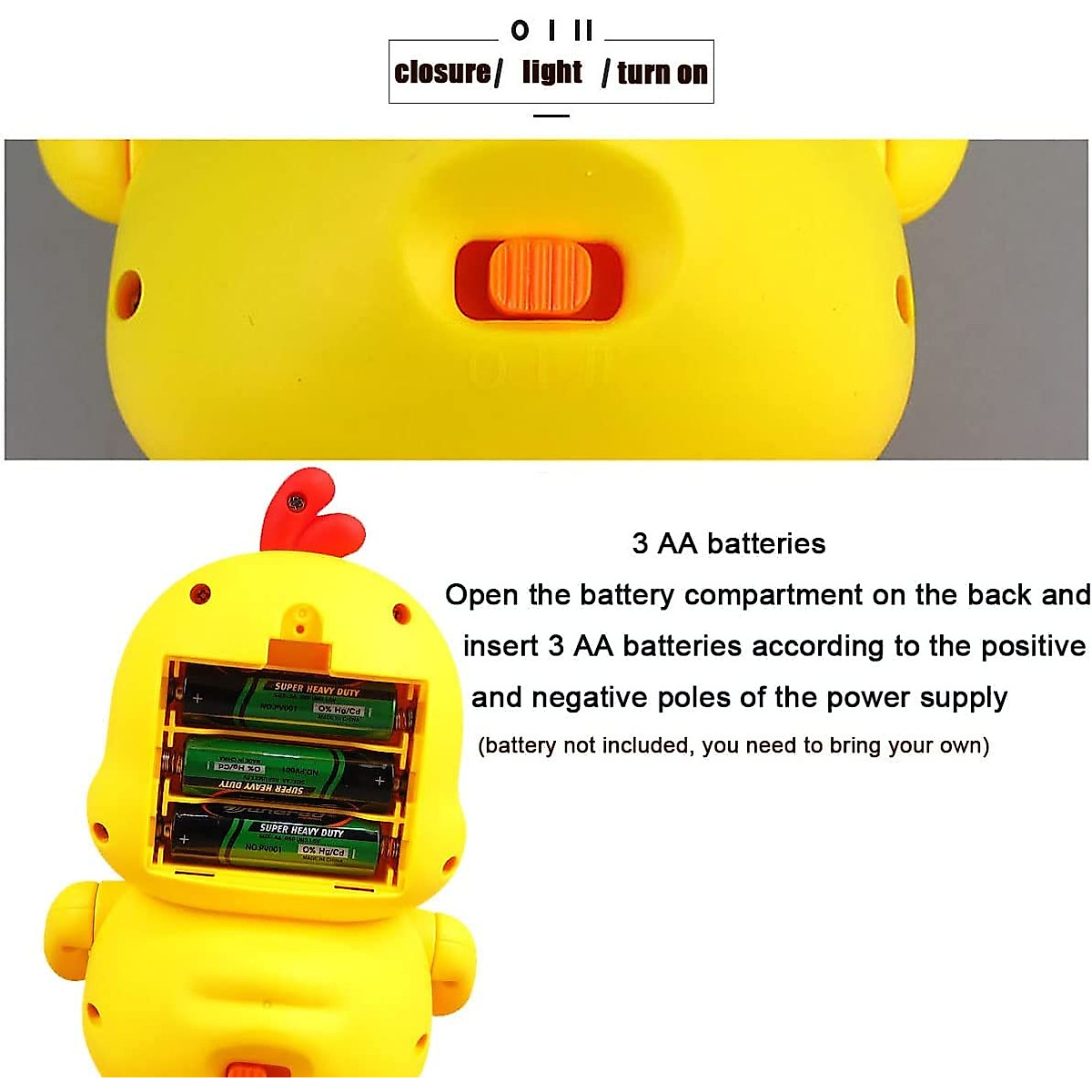 Areytrv Dancing Duck - 2023 New Musical Duck Toy, Baby Preschool Educational Learning Toy w/Led Lights & Music, Dancing and Singing Musical Duck for 1+ Year Old Baby Toddler (Yellow)