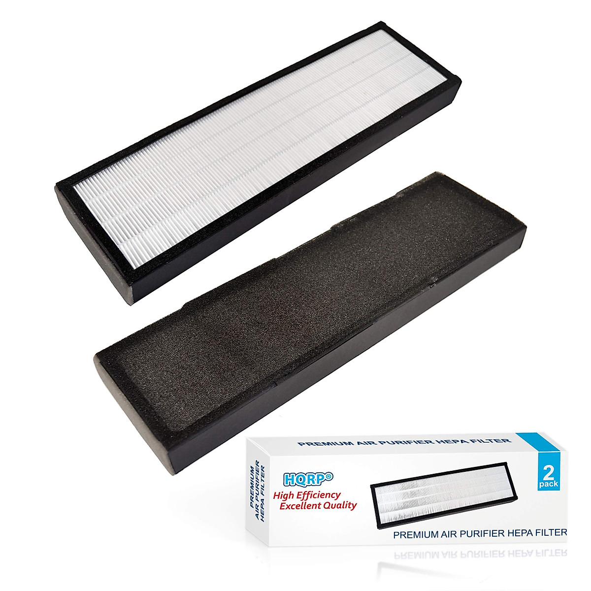 HQRP 2-Pack True HEPA Filter compatible with InvisiClean IC-6022, Invisi-Clean IC6022 Air Filter Replacement