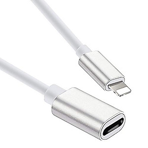 MeloAudio 3.3FT TPE Extension Cord Cable Charging Sync Video & Audio Compatible with iOS Devices (Phone/Pad/Pod), Male to Female Dock Cable Extender Connector Case Adapter