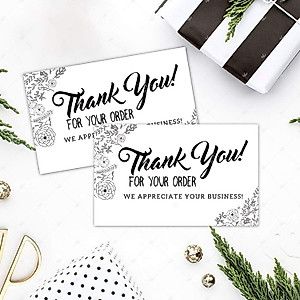 Antgiftshop 50 Thank You for Your Order Cards, Customer Thank You Cards, Package Insert for Business.