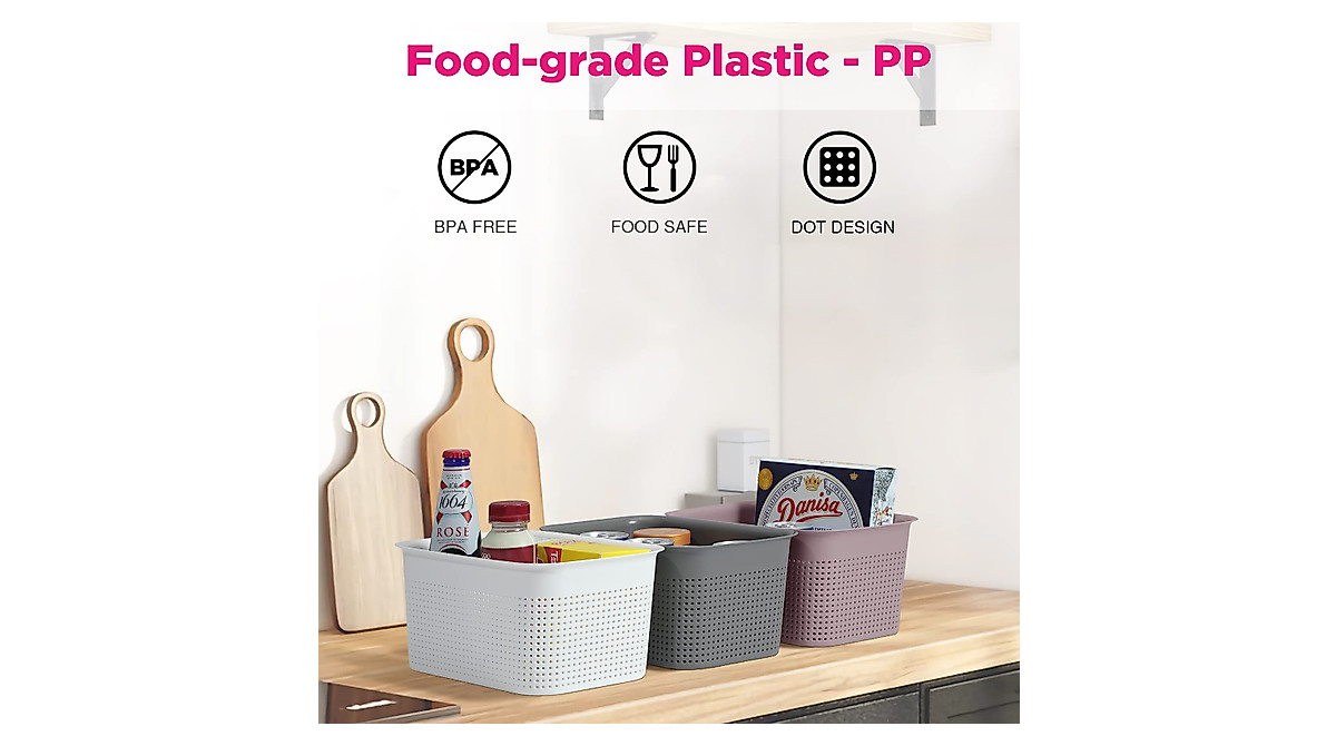 AREYZIN Plastic Storage Bins with Lid for Organizing Space