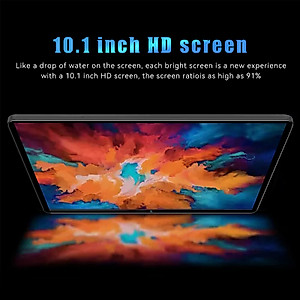 Pomya 10.1 Inch FHD Tablet, S30 Pro 1960x1080 Tablet with Dual Band WiFi for Android12, 8GB RAM 256GB ROM, 7000mAh Octa Core Calling Tablet with Dual Camera for Daily Life