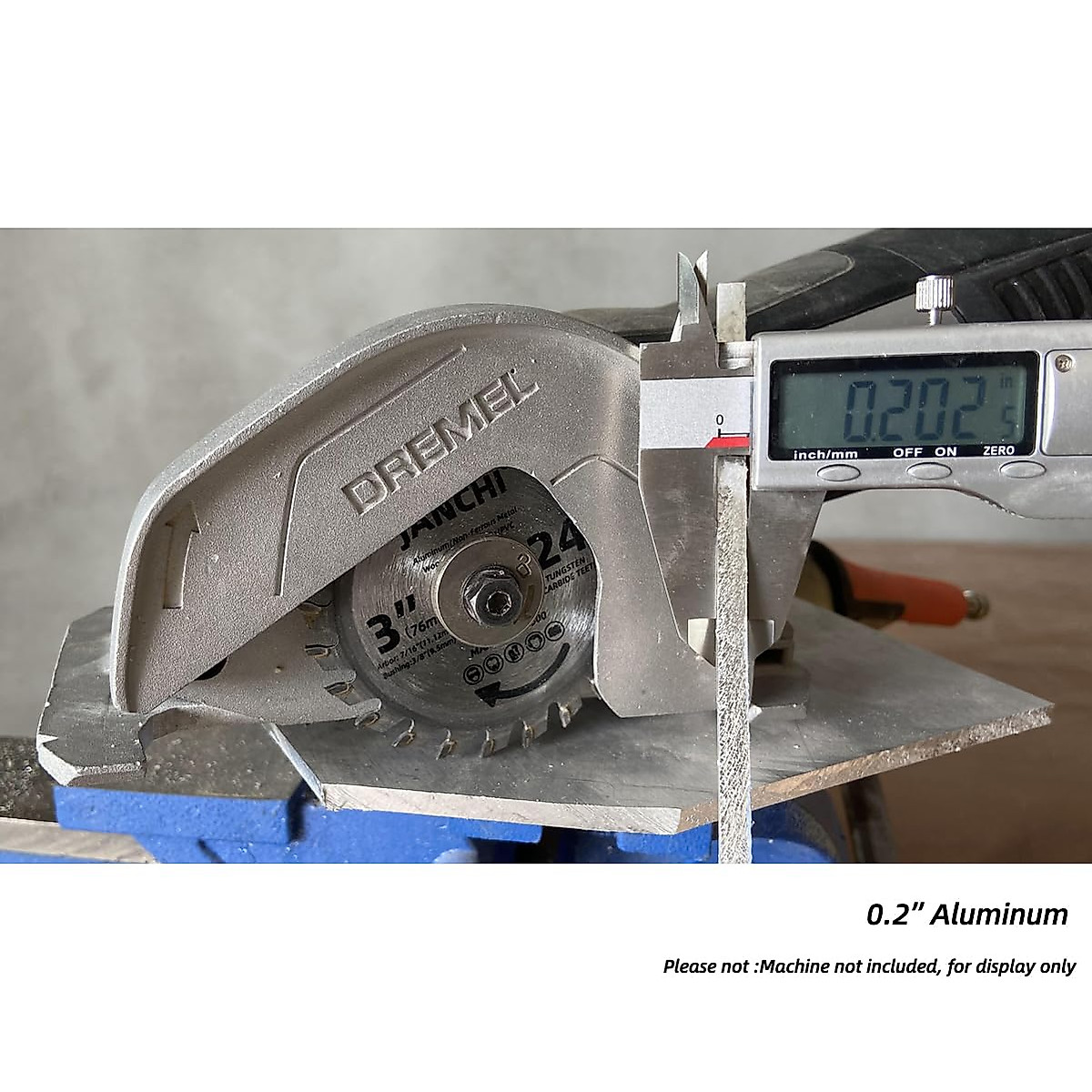 3Pack 3 Inch 24T Carbide Circular Saw Blade for Cuts Woods, Plastic, PCV, Acrylic, Aluminum, 7/16" Arbor Compatible with All Dremel Saw-MAX, Ultra-Saws, RotoZip Saws, Rigid 3" Multi-Material Saw