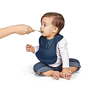 OXO Tot Roll-Up Bib Navy