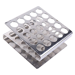 ULTECHNOVO Test Tube Holder, Test Tube Rack Z Shaped Stand Supply Lab Equipment Storage Rack for Lab Students, Holds 30