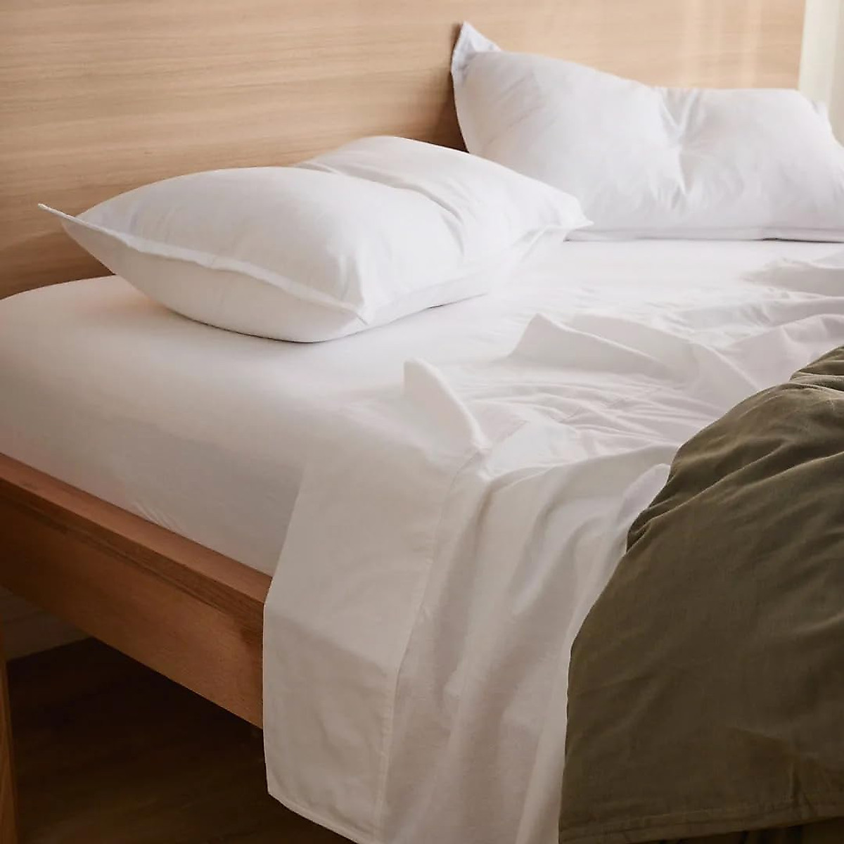 Kotton Culture 1000 Thread Count Sheet Set 4 Piece 100% Egyptian Cotton Luxurious Breathable Soft Cooling Cotton Sheets with Deep Pocket Snug Fit Smooth Sateen Weave (White, King)