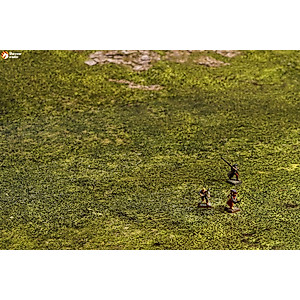 Warzone Studio 6’ x 4’ Double-Sided Rubber Battle Mat: Deserted Heart + Homeland + Bag