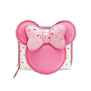 Loungefly X LASR Exclusive Disney Minnie Macaron Zip Wallet - Fashion Cosplay Disneybound Fantasia Cute Wallets