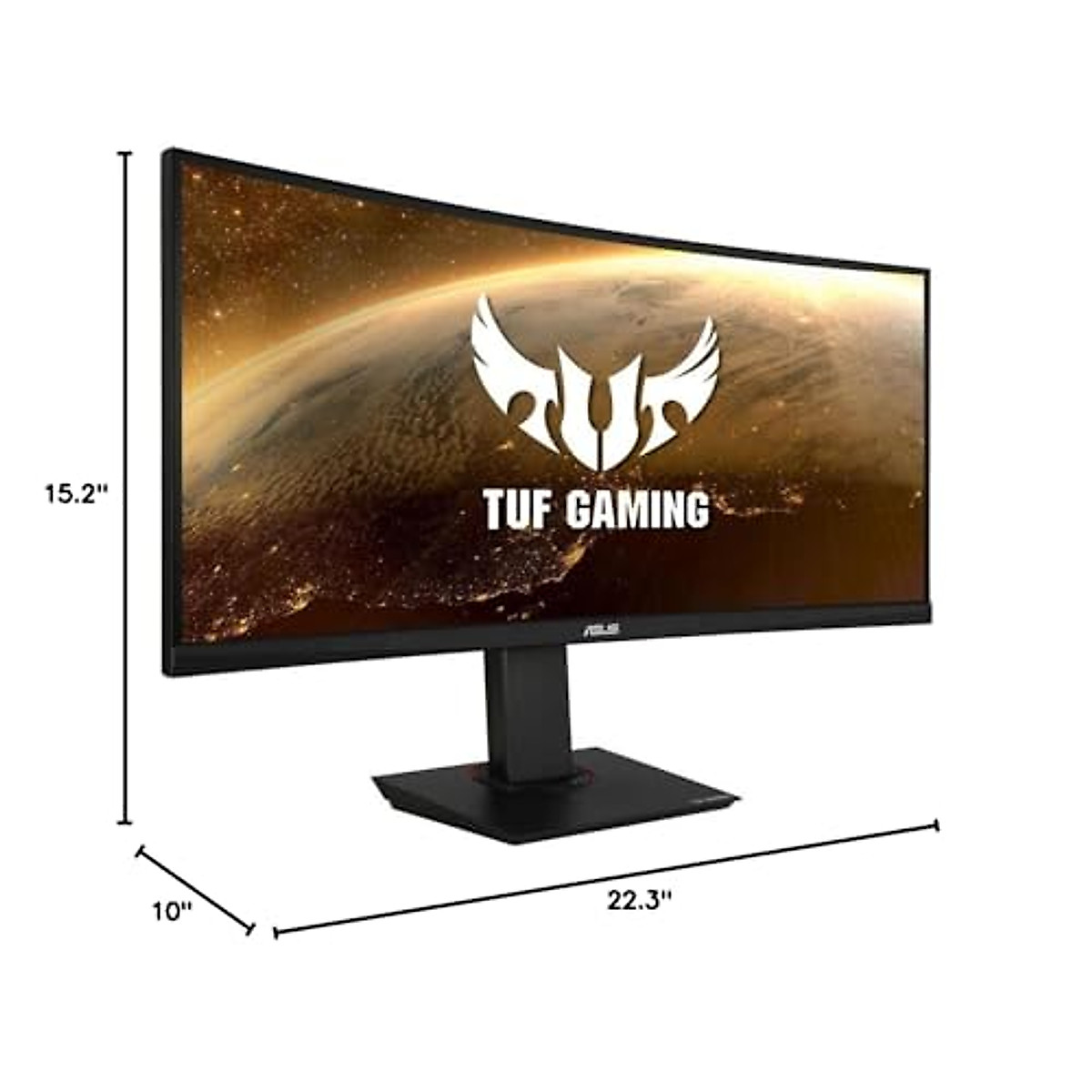 ASUS TUF Gaming VG35VQ 35” Curved HDR Monitor 100Hz Uwqhd (3440 X 1440) 1ms FreeSync Eye Care DisplayPort HDMI USB HDR10