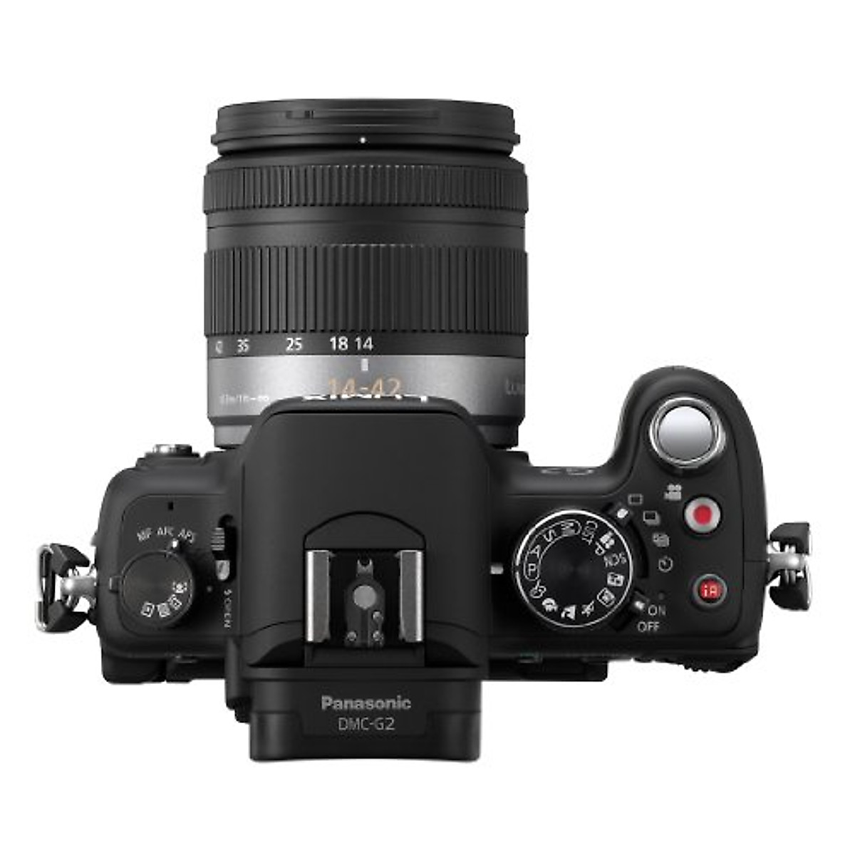 Panasonic Lumix DMC-G2 12.1 MP Live MOS Mirrorless Digital Camera with 3-Inch Touch Screen LCD and 14-42mm Lumix G VARIO f/3.5-5.6 MEGA OIS Lens (Black)