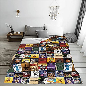 Must Sees Show Collage Throw Blanket Cozy Blanket for Living Room Bedroom Sofa Camping Travel Soft Warm Portable