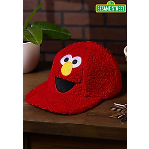 Fun Costumes Sesame Street Fuzzy Elmo Baseball Cap | One Size Fits Most Elmo Hats | Character Hat ST Red